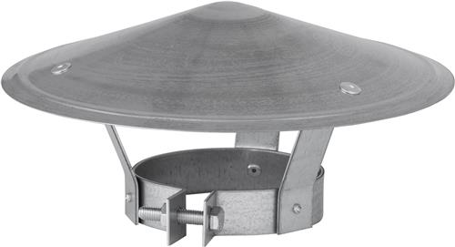 157 - 160 Rain cap galvanized - Blued flue system - IHS-Group